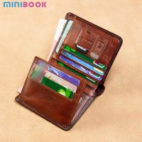 China Custom Genuine Leather Passport Cover Wallet 12cm x 9.5cm for Travel for sale