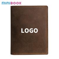 China Genuine Leather Slim Bifold Men's Wallet RFID Blocking 9cm x 11cm for sale