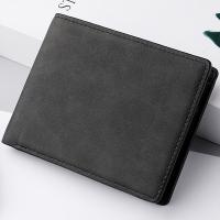 China Custom PU Leather Slim Coin Purse Short ID Credit Card Holder for Women 11x9x1cm for sale