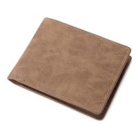 China Custom PU Leather Slim Coin Purse Short ID Credit Card Holder for Women 11x9x1cm for sale