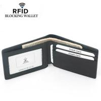 China Black Coffee RFID Blocking Credit Card Holder Crazy Horse Leather Bank Card Wallet 6 Slot for sale