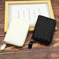 China Anti-Theft PU Leather Credit Card Holder Accordion Wallet with Gold Zipper 12 Slots for sale