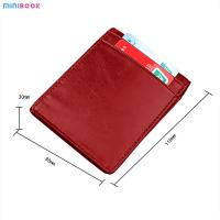 China Men's Genuine Leather Money Clip Wallet RFID Protection Slim Bifold 8 Card Slots for sale