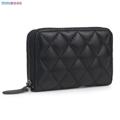 China Mini Leather Wallet Soft Sheepskin Coin Purse for Women with Zipper 2022 for sale