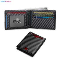 China Genuine Leather RFID Blocking Bifold Wallet with Zipper Pockets Custom Logo 11x9cm for sale