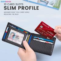 China Genuine Leather RFID Blocking Bifold Wallet with Zipper Pockets Custom Logo 11x9cm for sale