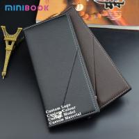 China Vintage PU Leather Minibook Wallet for Men 19cm x 9cm Multifunction Card Holder for sale
