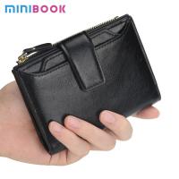 China Multifunctional Leather Wallet with Clamshell Closure and Card Storage for sale
