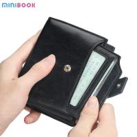 China Multifunctional Leather Wallet with Clamshell Closure and Card Storage for sale