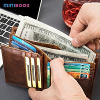 China Multi-function Card Holder Genuine Leather Wallet for Men Daily Used from Minibook for sale