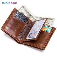 China Multi-function Card Holder Genuine Leather Wallet for Men Daily Used from Minibook for sale