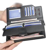 China Multi Function Male Purses with Waterproof Function and VIP Card Holder in PU Leather for sale