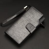 China Multi Function Male Purses with Waterproof Function and VIP Card Holder in PU Leather for sale
