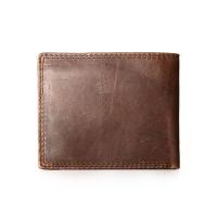 China Vintage Designer Slim Laser Engraving RFID Men's Leather Wallet with 8 Card Slots for sale
