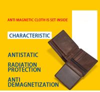 China Vintage Designer Slim Laser Engraving RFID Men's Leather Wallet with 8 Card Slots for sale