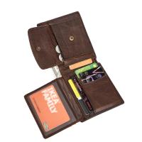 China Vintage Designer Slim Laser Engraving RFID Men's Leather Wallet with 8 Card Slots for sale