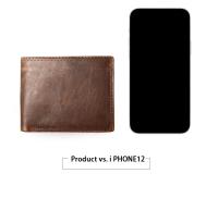 China Vintage Designer Slim Laser Engraving RFID Men's Leather Wallet with 8 Card Slots for sale
