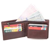 China Crazy Horse Genuine Leather Short Man Wallet with Multiple Card Holder Customizable 50 Pcs MOQ for sale