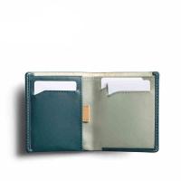 China Gender-Neutral Custom Logo Front Pocket Wallet Rfid Blocking Thin Full Grain Leather for sale