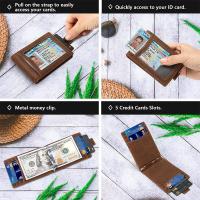 China Customized Men's Credit Card Holder Wallet RFID Blocking Thin Portable Design 8 Slots for sale