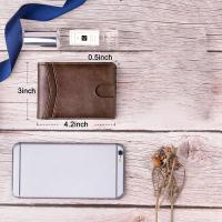 China Men's Crazy Horse Leather Multi-card Bank Card Holder with RFID Protection Zipper Wallet for sale