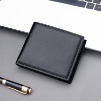 China Horizontal Pebble Leather Driver License Card Holder Wallet for Men with Custom Logo for sale