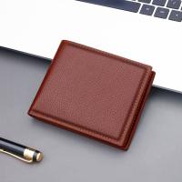 China Horizontal Pebble Leather Driver License Card Holder Wallet for Men with Custom Logo for sale