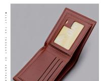 China Horizontal Pebble Leather Driver License Card Holder Wallet for Men with Custom Logo for sale