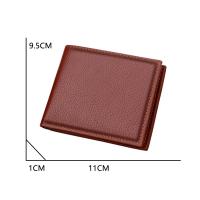 China Horizontal Pebble Leather Driver License Card Holder Wallet for Men with Custom Logo for sale