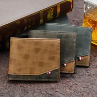 China Portable Card Wallet Oil Wax Cowhide Leather Money Bag for Men with Custom Logo Available Sample for sale