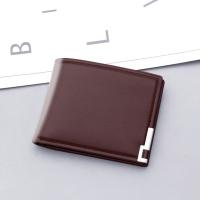 China Multifunctional Money Cards Holder Purse Korean Luxury Men Short Wallet 8 Card Slots for sale