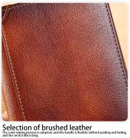 China Anti-theft Short Wallet Men Genuine Leather Animal Print Multiple Card Slots RFID Blocking for sale