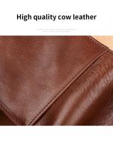 China Customized Men's Slim Genuine Leather RFID Wallet Short Purse Open Closure for sale