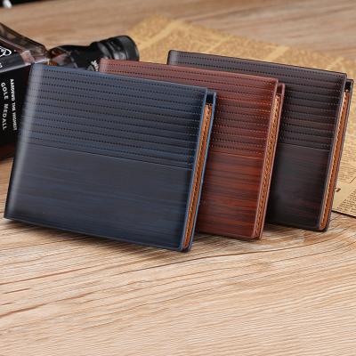 China Anti-Scratch PU Leather Men's Short Wallet with Passport Holder and Coin Purse 8 Slot for sale