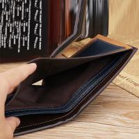 China Anti-Scratch PU Leather Men's Short Wallet with Passport Holder and Coin Purse 8 Slot for sale