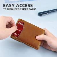 China Men's RFID Carbon Fiber Credit Card Holder with 8 Card Slots and Larger Capacity for sale