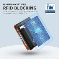 China Men's RFID Carbon Fiber Credit Card Holder with 8 Card Slots and Larger Capacity for sale