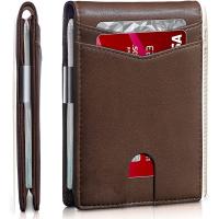 China Men's RFID Carbon Fiber Credit Card Holder with 8 Card Slots and Larger Capacity for sale