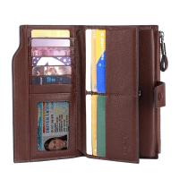 China PU Leather Bifold Wallet for Women with Coin Pocket and Cash Section 12 Card Slots OEM for sale