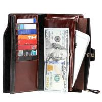 China PU Leather Bifold Wallet for Women with Coin Pocket and Cash Section 12 Card Slots OEM for sale