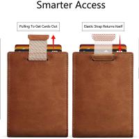 China Custom 9 Slot RFID Blocking Carbon Fiber Leather Money Slip Wallet Fashionable Style for sale