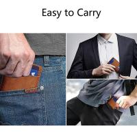 China Custom 9 Slot RFID Blocking Carbon Fiber Leather Money Slip Wallet Fashionable Style for sale
