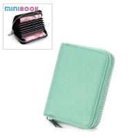 China Custom Logo Female Change Wallet Genuine Leather Anti-theft Zipper 20cm for sale