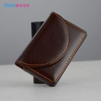 China Custom Logo Vegan Leather Minibook Card Case Wallet Waterproof Zipper 9cm x 6.5cm for sale