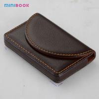 China Custom Logo Vegan Leather Minibook Card Case Wallet Waterproof Zipper 9cm x 6.5cm for sale