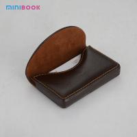 China Custom Logo Vegan Leather Minibook Card Case Wallet Waterproof Zipper 9cm x 6.5cm for sale