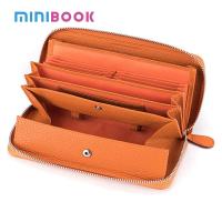 China Genuine Leather Long Wallet Large Capacity Waterproof Unisex Fashion Purse for sale