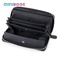 China Genuine Leather Long Wallet Large Capacity Waterproof Unisex Fashion Purse for sale