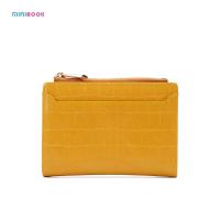 China Women's Short Wallet Croc Skin Polyester Lining Ins Style Crocodile Grain 8 Card Slots for sale