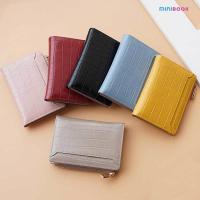 China Women's Short Wallet Croc Skin Polyester Lining Ins Style Crocodile Grain 8 Card Slots for sale